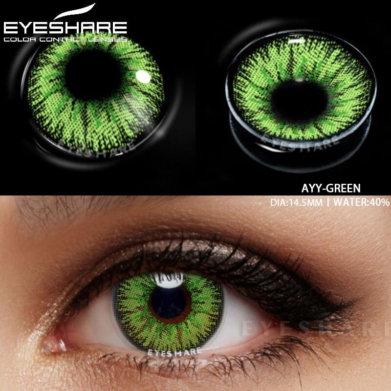 D'ORELLA-lentillas de colores para ojos, lentes amarillas para Cosplay ...