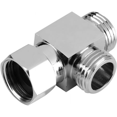 3-Way Bathroom Angle Valve G1/2-inch T-Adapter Valve with One Inlet and ...