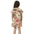 BZSMCE Short Sleeve dress Dress Casual Cotton Dresses-Floral Watercolor ...