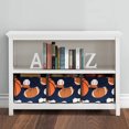 Lush Decor Sports Fabric Covered Collapsible Box Multi 3-Piece Set ...