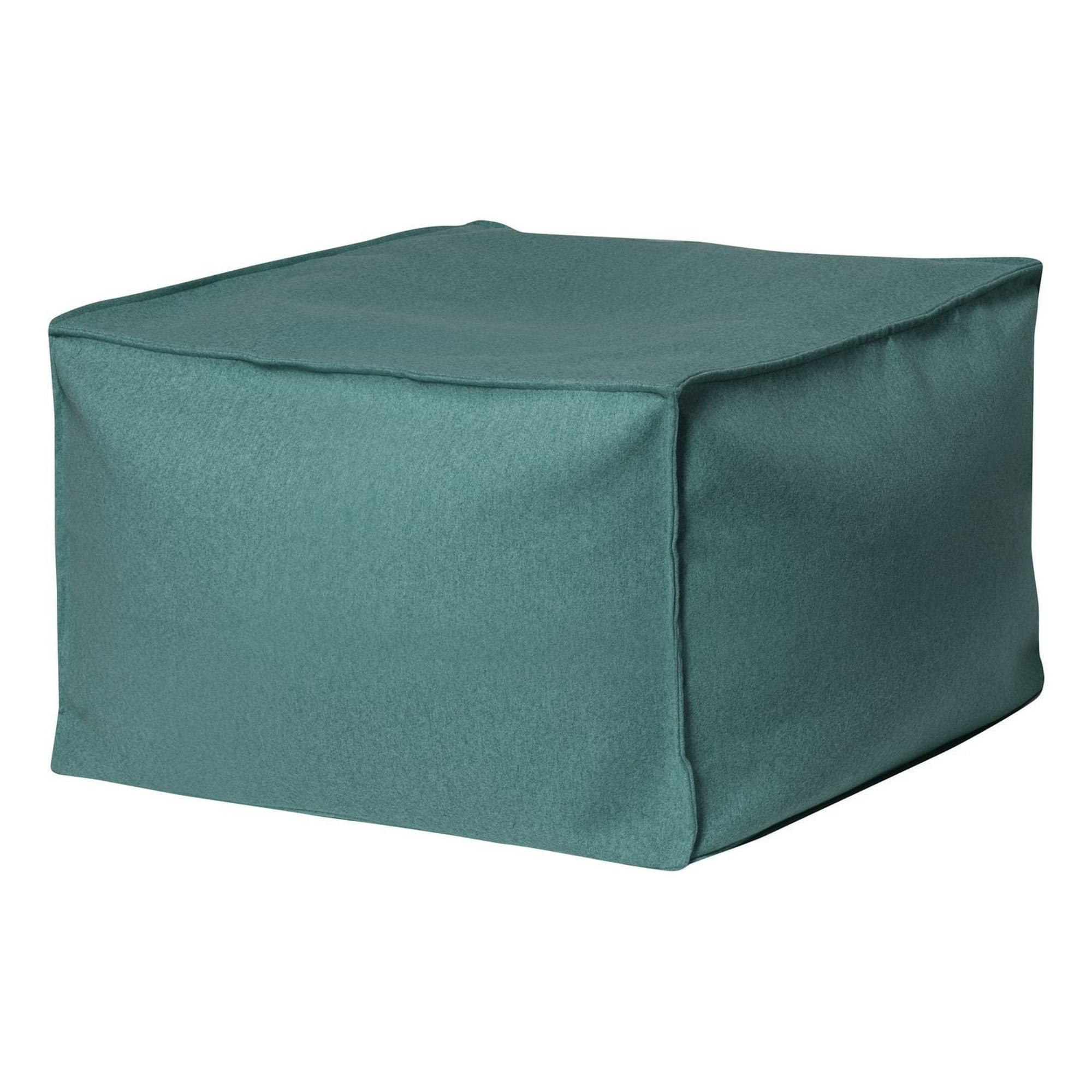 Click here for Gouchee Home Loft Felt Ottoman Pouf - Turquoise Fa... prices