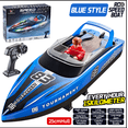 HJ821 RC Speedboat for Adults, 2.4GHz Dual-Propeller High-Speed RC ...