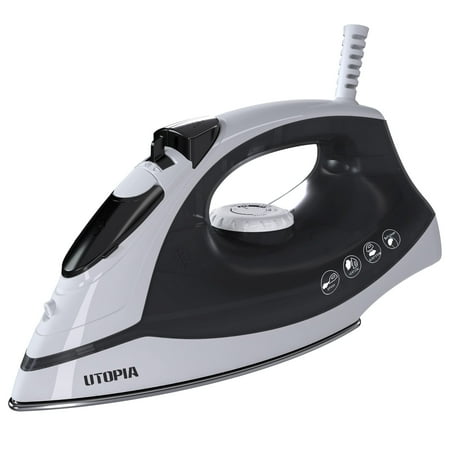 Utopia Home Steam Iron for clothes With Non-Stick Soleplate - 1200W ...
