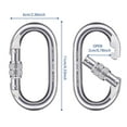 Heavy Duty Carabiner Clip Climbing Carabiner(25kn=5600lbs) from Rongsi ...