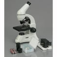 AmScope 40X-1000X Dual Light All-Metal Optical Glass lens Student Compound Microscope with ...
