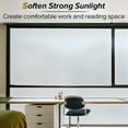 rabbitgoo Frosted Window Privacy Film, No Glue Anti-UV, Non-Adhesive ...