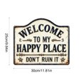 Bawilom Funny Welcome Signs Decorative Wall Plaques 3 Styles Rustics ...