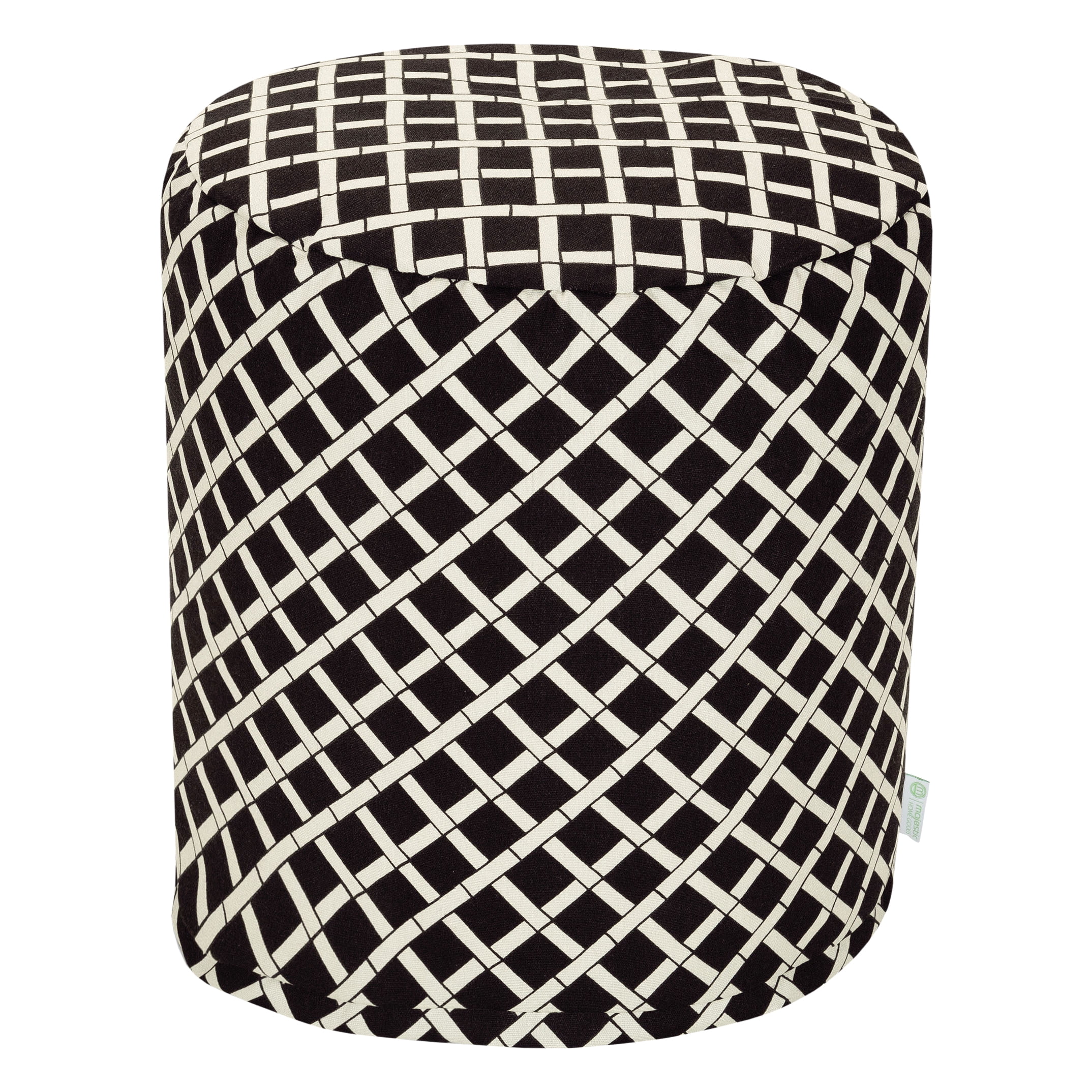 Majestic Home Goods Bamboo Indoor Outdoor Ottoman Pouf - Walmart.com