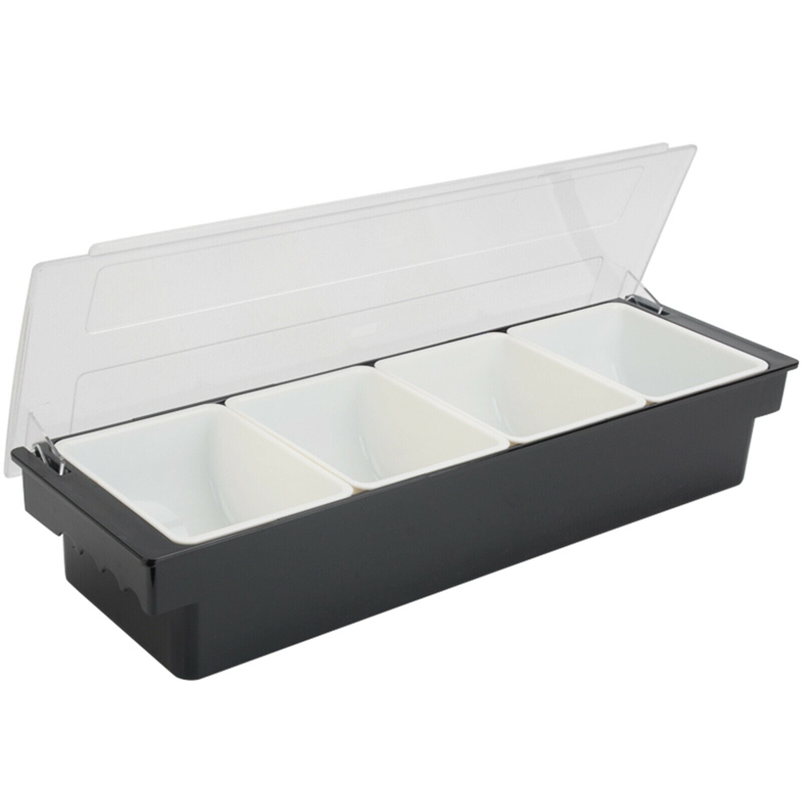4/5 Tray Condiment Server Condiment Dispenser Plastic Box Organizer ...