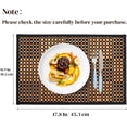 8 Pack Bamboo Placemats, Natural Anti-Slip Dining Table Mats, Heat ...
