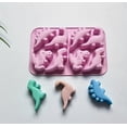 1 piece silicone small dinosaur cake chocolate cookie mold ice cube ...