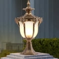 Fichiouy Retro Exterior Post Lantern Lamp Yard Driveway Fence Outdoor ...