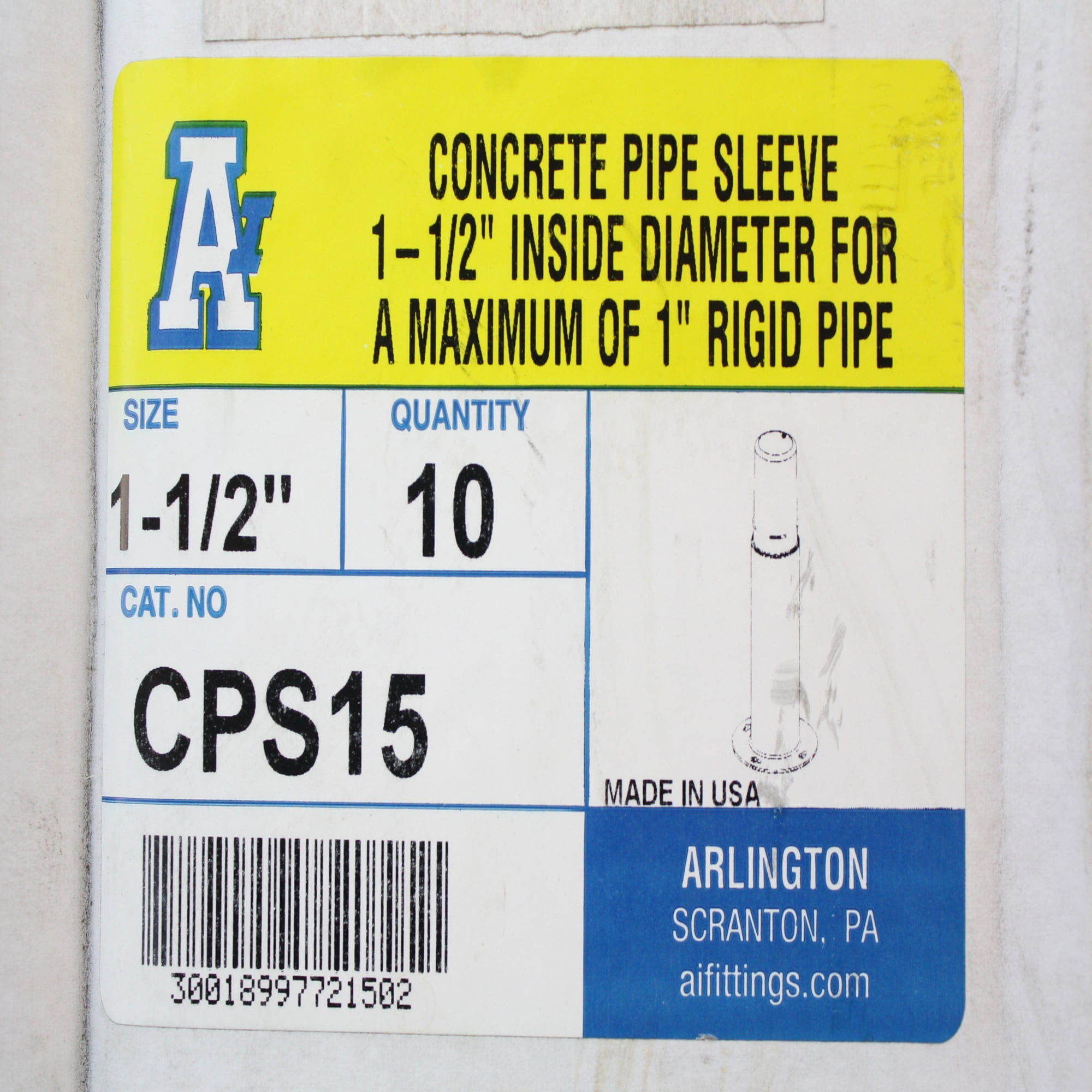 Pipe Sleeve Diameter Through Concrete