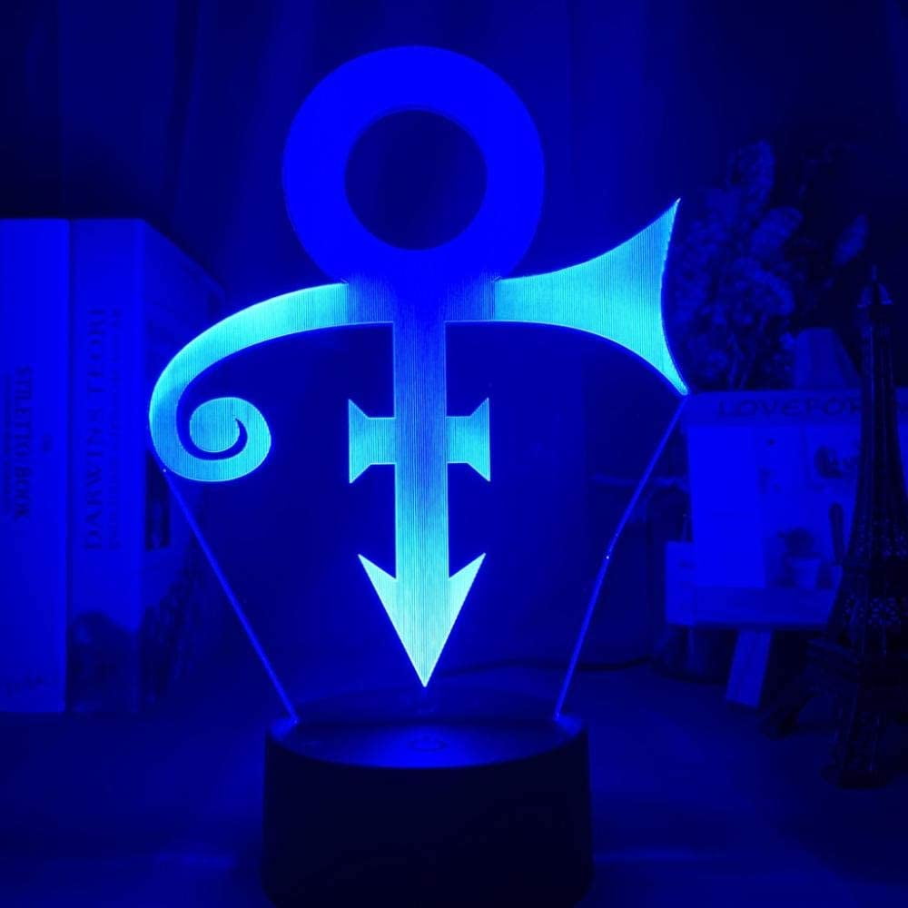 3D Night Light LED Acrylic Led Night Light Prince Symbol Logo ...