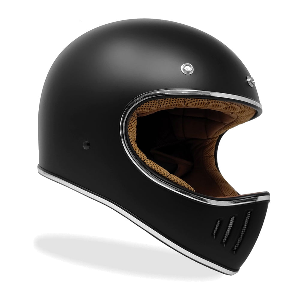 GDM REBEL Vintage Full Face Motorcycle Helmet - Walmart.com