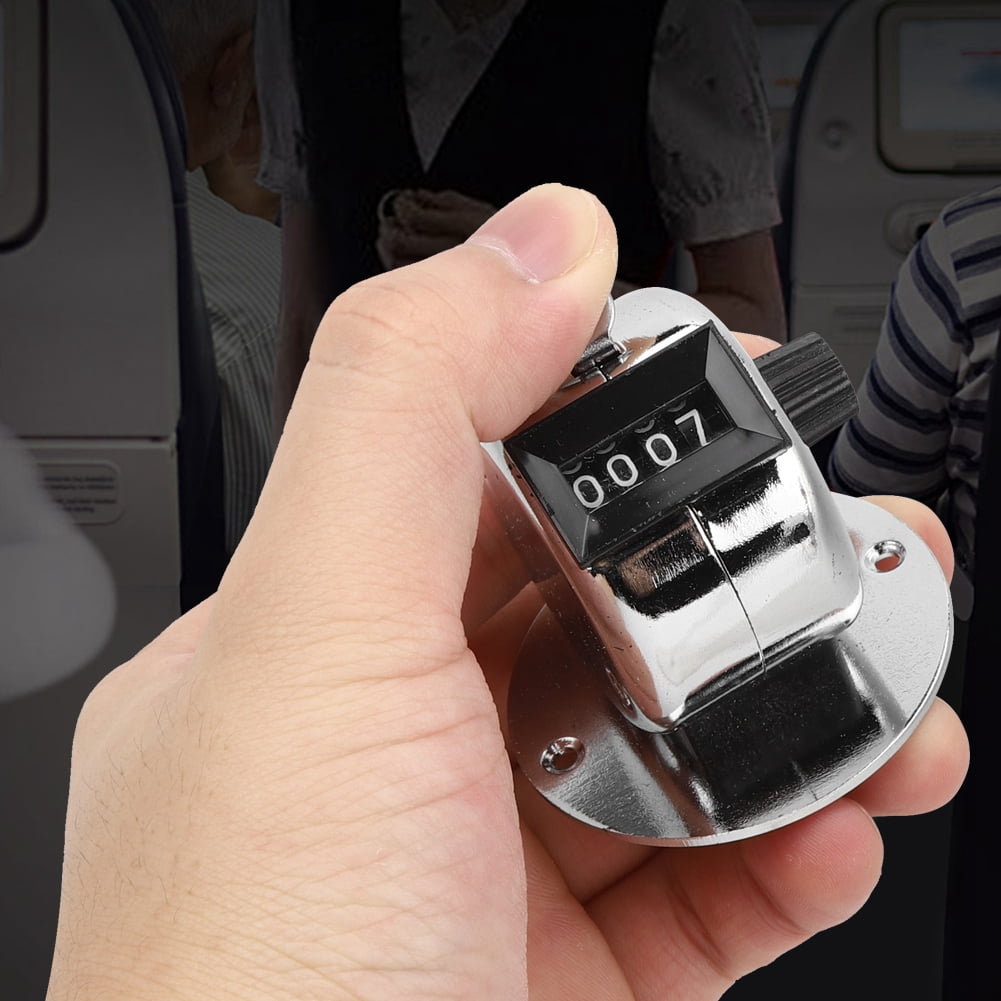 Spptty Handheld Counter,Mechanical Manual Counter 4-Digit Mini Hand ...