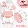 20 Pieces Round Pot Jars Plastic Cosmetic Containers Set with Lid for ...