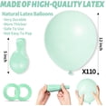 110pcs Pastel Green Balloon 12 Inch, Pastel Green Latex Balloons for ...