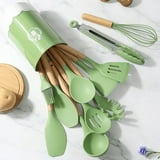 Xinhecheng 13 Piece Kitchen Utensils, Cooking Utensils Set, Green ...