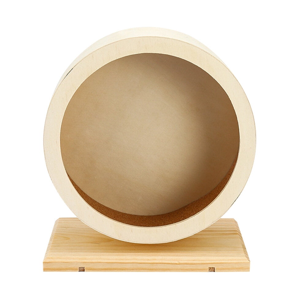 Hamster Wheel Toy Wooden Hedgehog Running Wheel Mute Design Small Pet ...