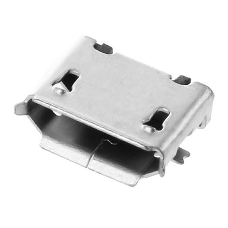 Selm 5 Pcs Micro B USB Female Connector 5 Pin SMT PCB Mount Port ...