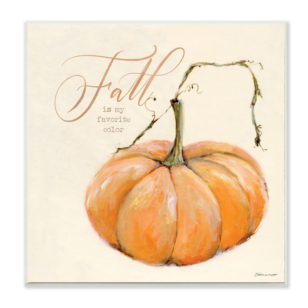 Stupell Industries Fall Is My Favorite Color Orange Pumpkin Seasonal ...