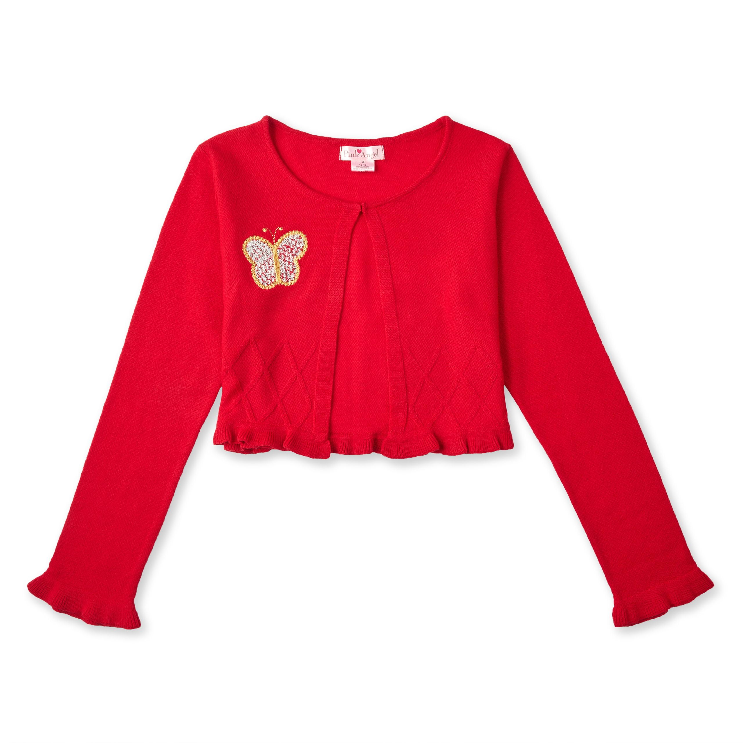 Pink Angel Girls Metallic Butterfly Shrug Sizes 4-16 - Walmart.com