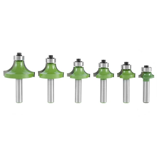 EASTIN 6 Pieces Router Cutter 8 mm Shank Standard Router Bit Set ...