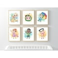 Nistio® Cocomelon Themed Wall Art Prints for Toddler's Bedroom, Set of ...