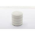 Upholstered Vanity Stool, Boucle Round Ottoman Pouf, Modern Foot Stool ...