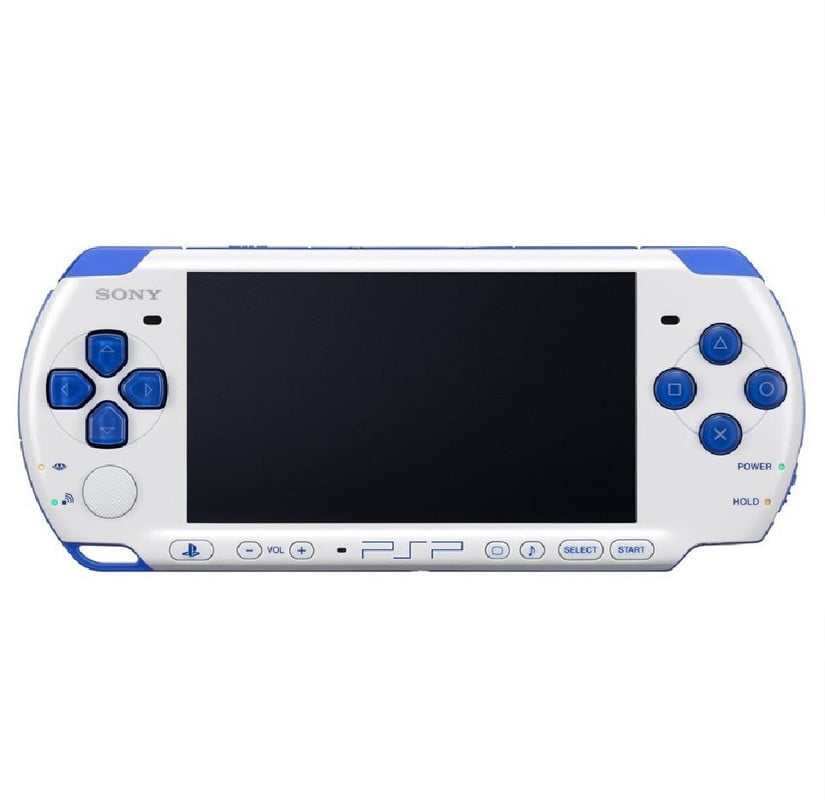 Restored Playstation Portable PSP 3000 Gaming Console, White/Blue ...