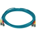 Monoprice Fiber Optic Cable - 5 Meter - Aqua, ST/ST, OM3, UL, 50/125 ...
