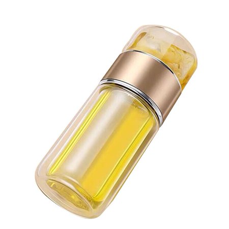 Glass Water Bottle With Tea Infuser Filter Tea Separation Double Wall ...