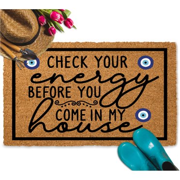 My Texas House Welcome Natural Scalloped Edge and Border Outdoor Coir ...