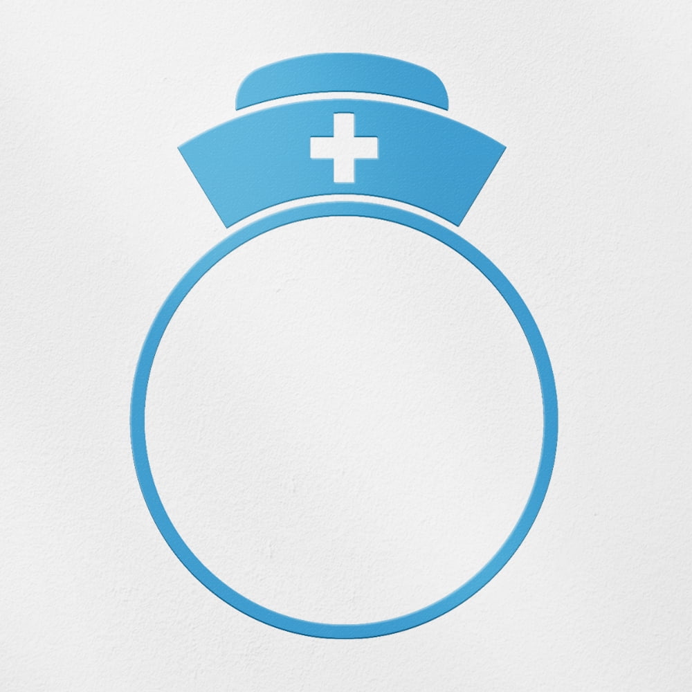 Transparent Decal Stickers Of Nurse Frames (Azure Blue) Premium ...