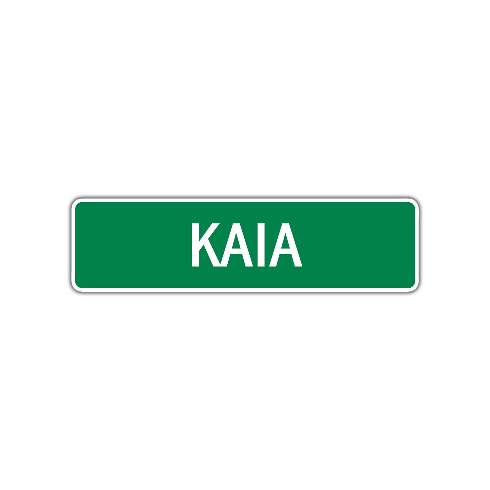 Kaia Girls Children Name Indoor Outdoor Letter Printed Label Wall Art ...