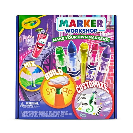 Crayola DIY Kid's Marker Maker, Washable Markers Set for Ages 8+, Craft ...
