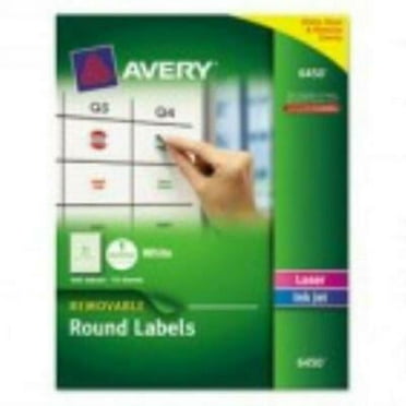 Avery Self-Adhesive Removable Laser Id Labels, White, 8.5 x 11 inches ...