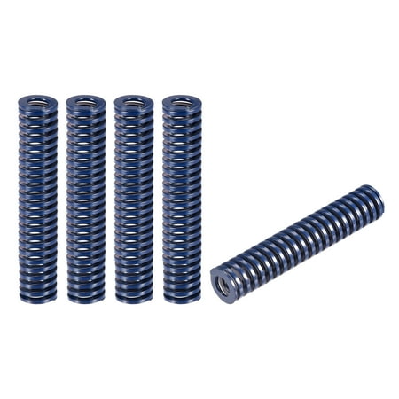 Uxcell Die Spring 5 Pack 18mm OD 100mm Long Spiral Stamping Light Load ...