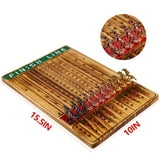 Grhonior Horse Racing Board Game Thickened Wood Finish Line Horse Race ...