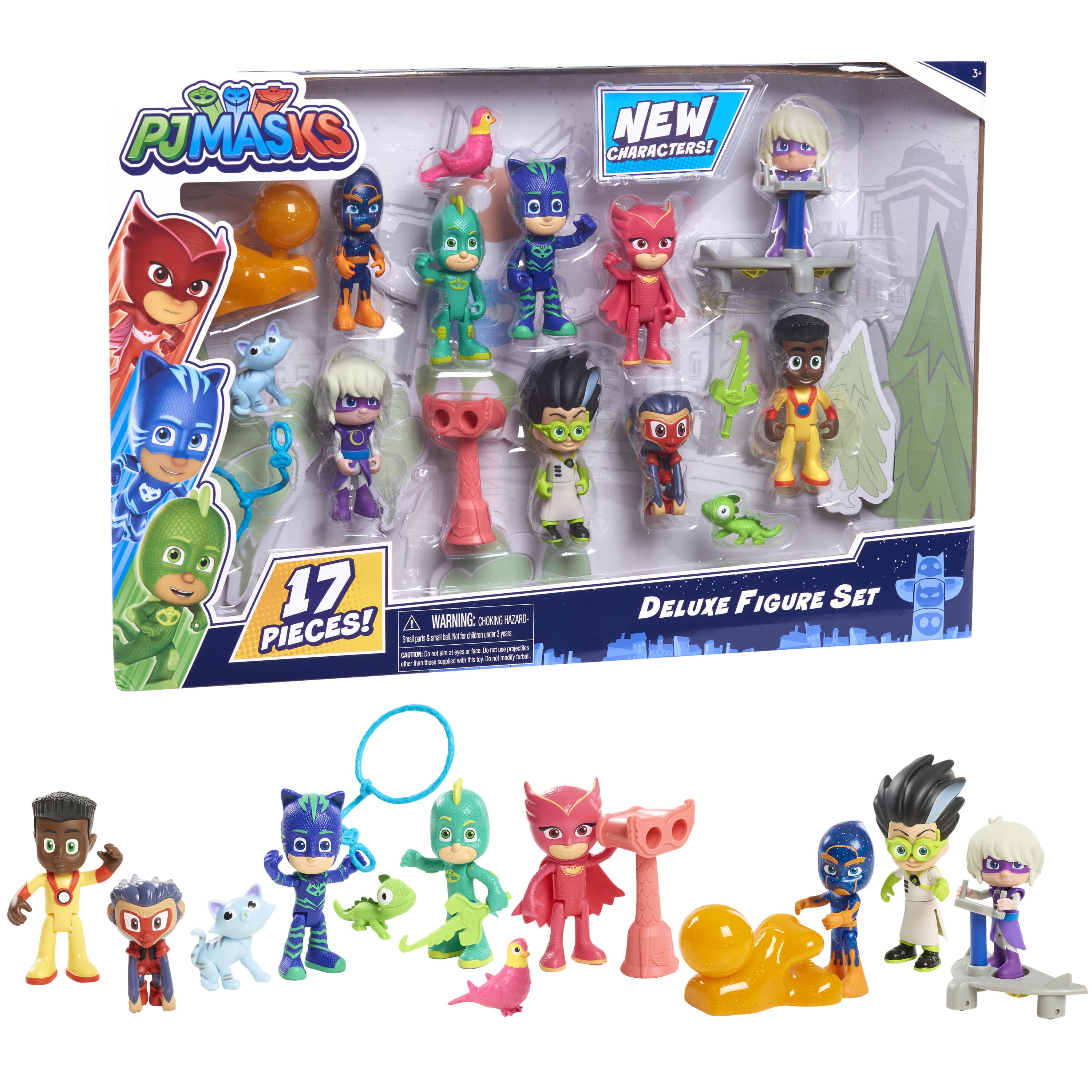 PJ Masks Deluxe Figure Set Ages 3 Walmart Walmart