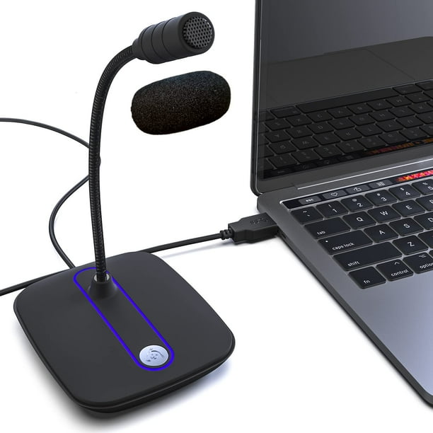 Micrófono para computadora KLIM C4 con botón de silencio - Micrófono ...
