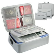 Really Useful Box Stackable File Box Legal Files, Clear & Blue Accents ...