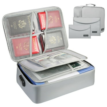 Really Useful Box Stackable File Box Legal Files, Clear & Blue Accents ...