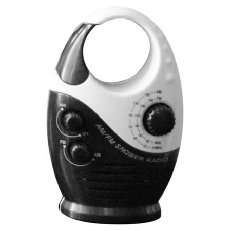 Shower Radios Waterproof AM FM Bathroom Shower Radio Portable Speaker ...