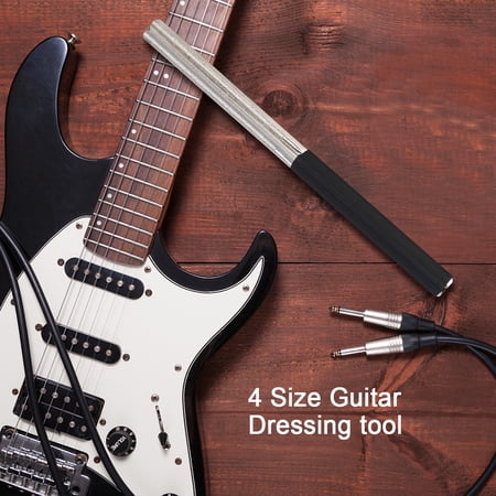 4 Size Guitar Edges Fret Crowning File Dressing Tool With 2 Protection ...