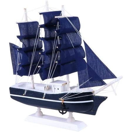 Fortunenine Sailing Ship Model Decor Wooden Miniature Sailing Boat ...
