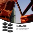 6Pcs Car Door Lock Buckle Protector Covers Black ABS Waterproof for Car ...