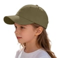Bobifish Boys Girls Baseball Hats Solid Color Curved Brim Baseball Caps ...