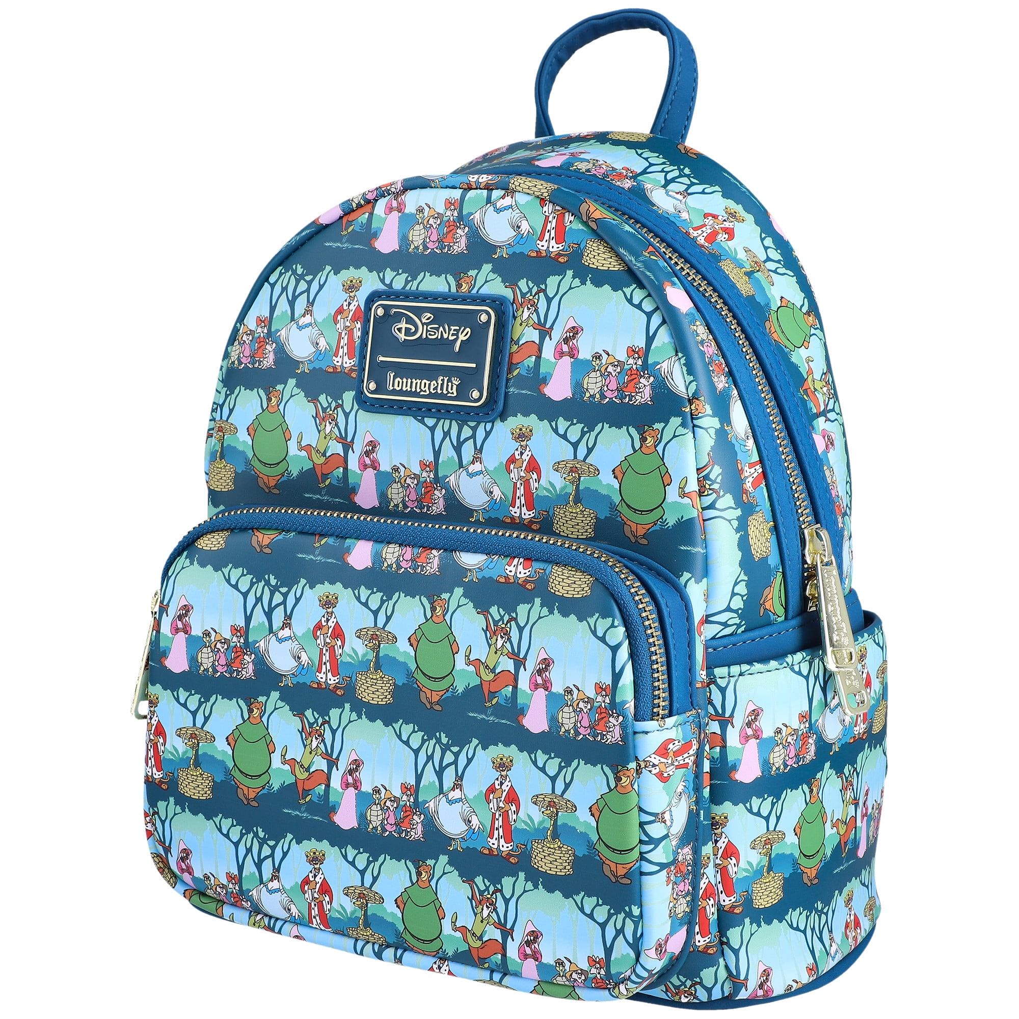 Loungefly Robin Hood Sherwood Forest Allover Print Mini Backpack ...